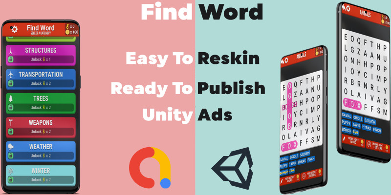 Find Word - Unity App Template by Inassdream13 | Codester