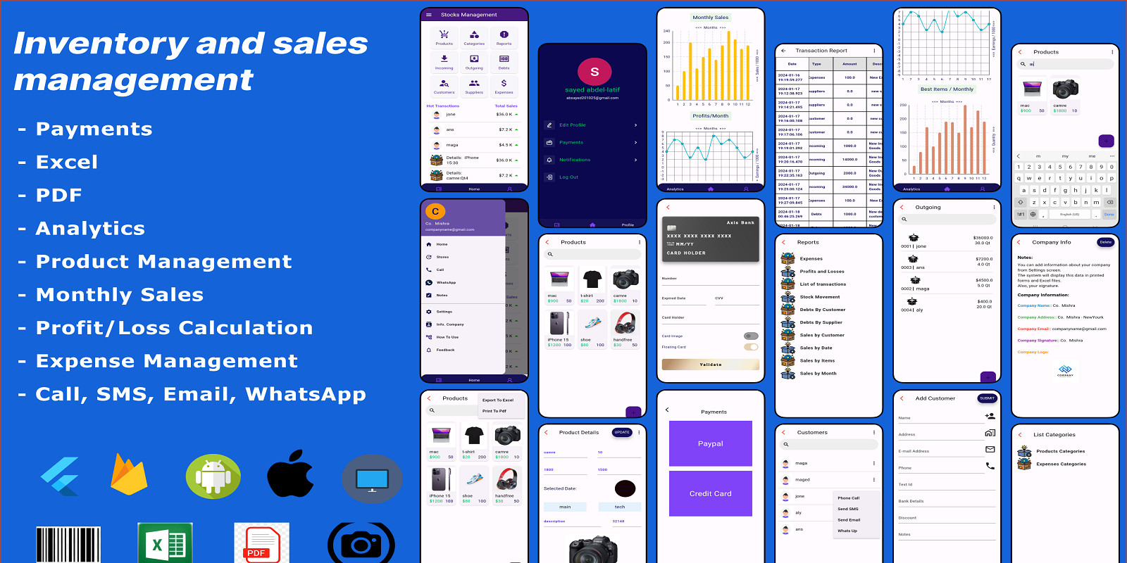 Point Of Sales System Flutter by Sayedmhmd | Codester