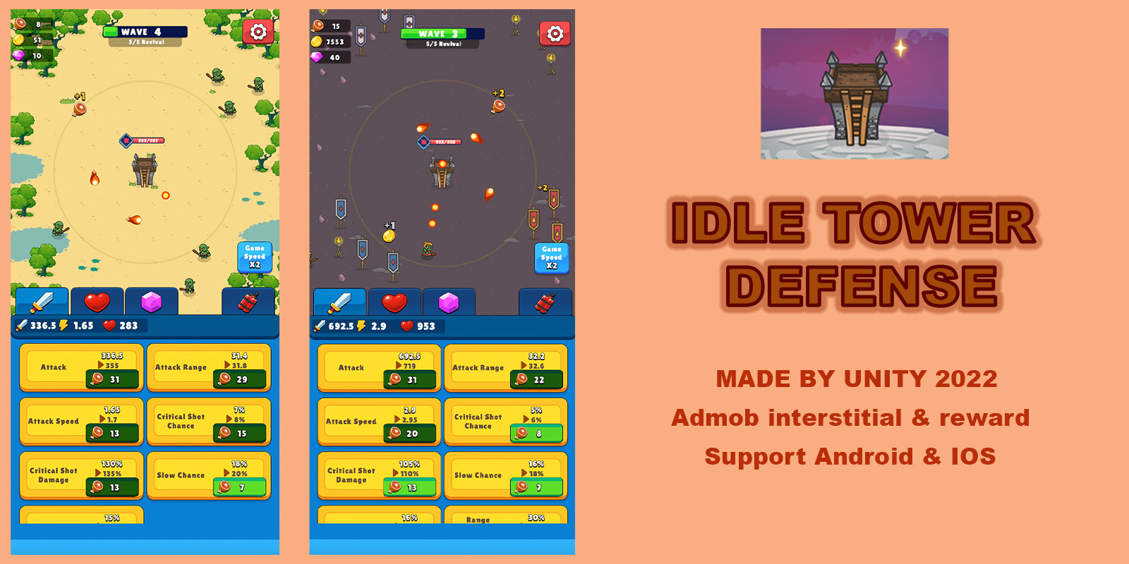 Idle Tower Defense Unity By Foxgames Codester