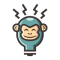 Genius Monkey Logo Template by Ardies | Codester