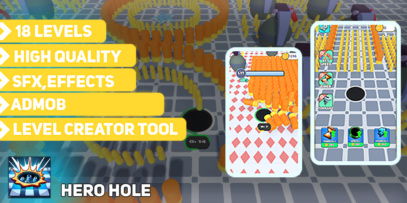 Hero Hole - Unity App Template by OxchangerCo | Codester