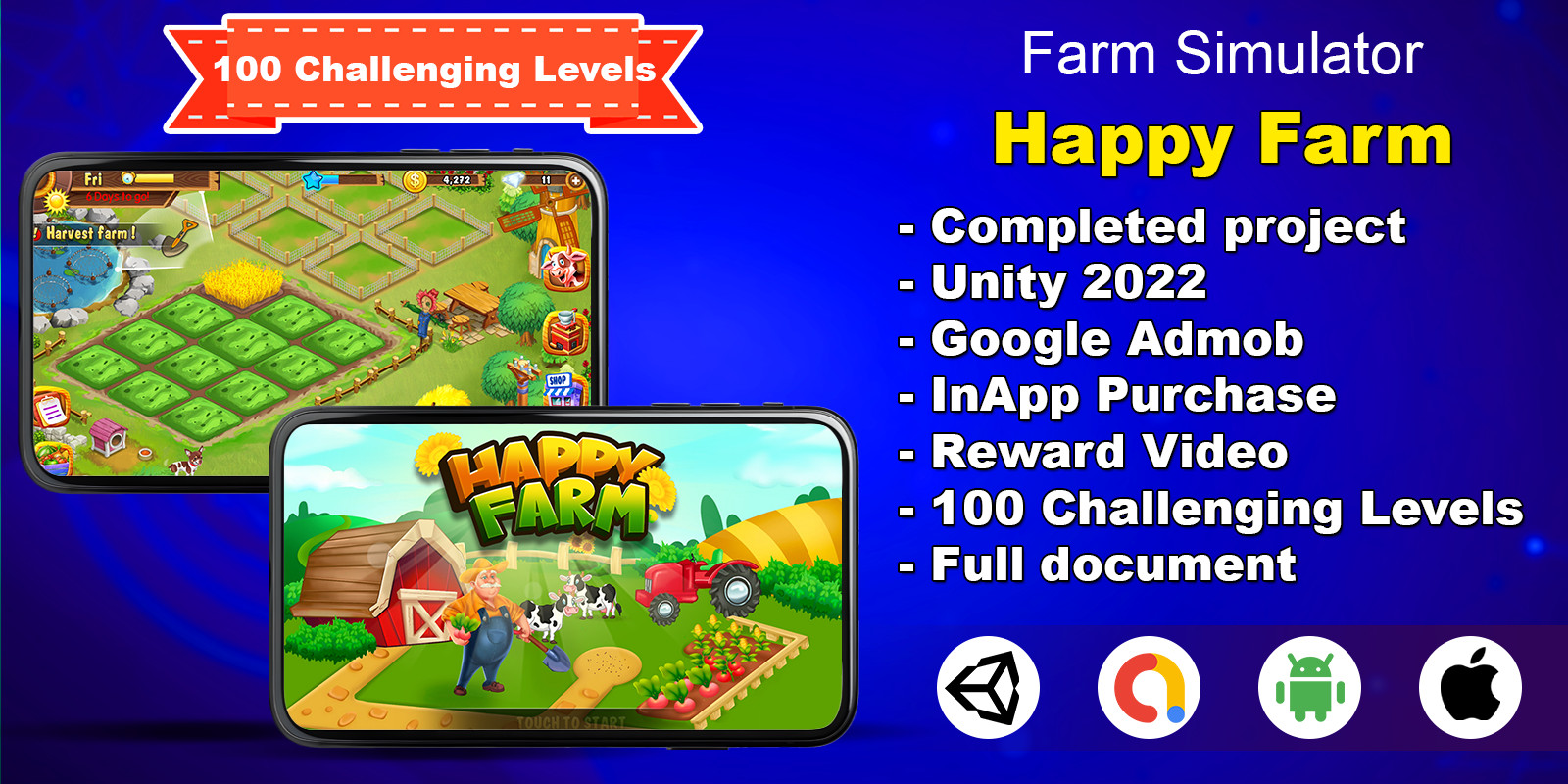 Happy Farm - Farm Game - Unity by Tsstudio | Codester