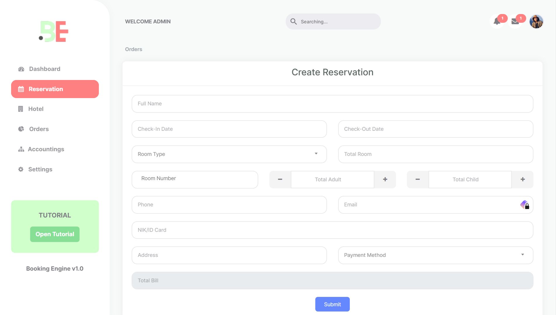 Booking Engine - Property Billing Software by Ardeanstudio | Codester