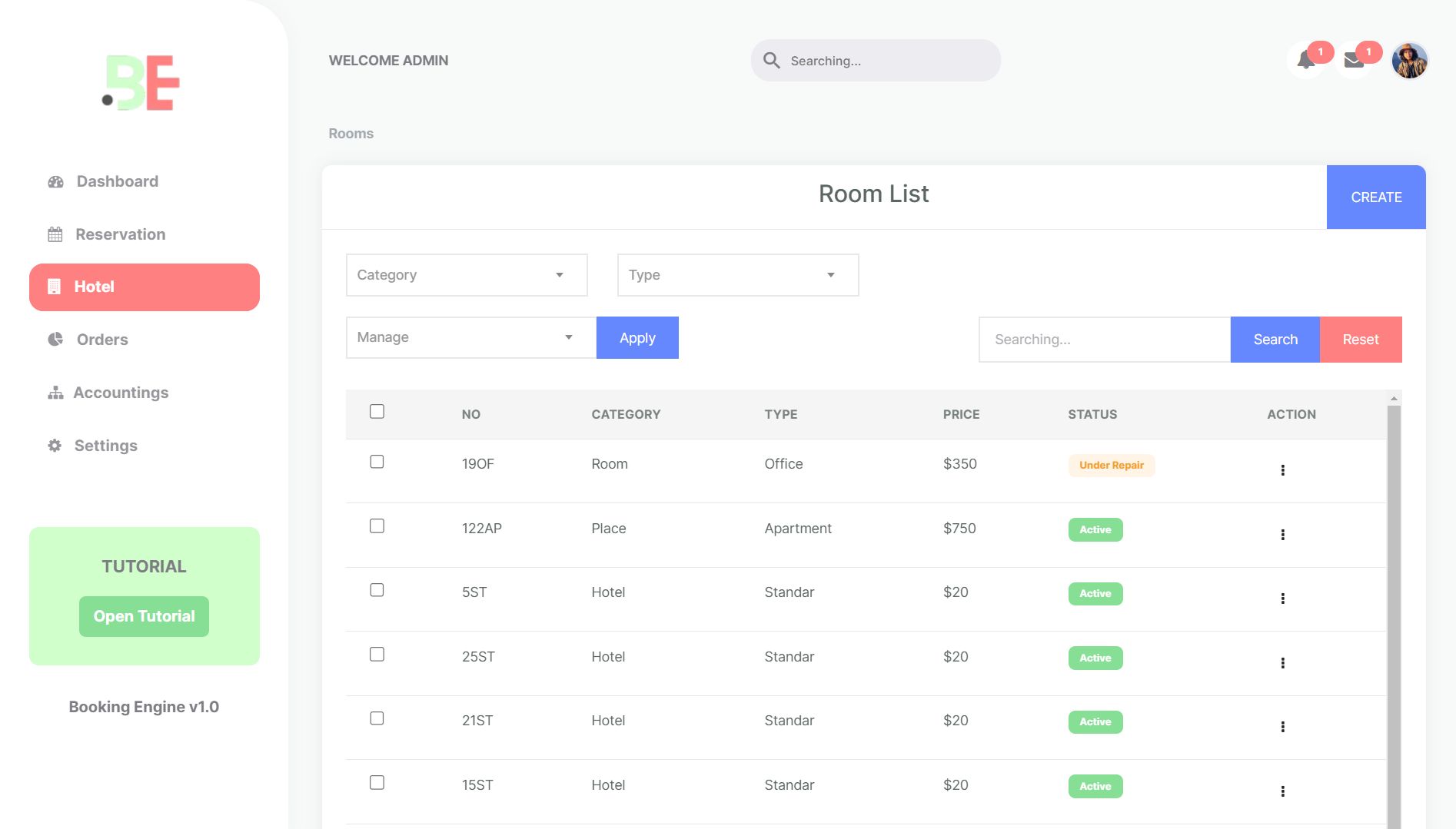 Booking Engine - Property Billing Software by Ardeanstudio | Codester