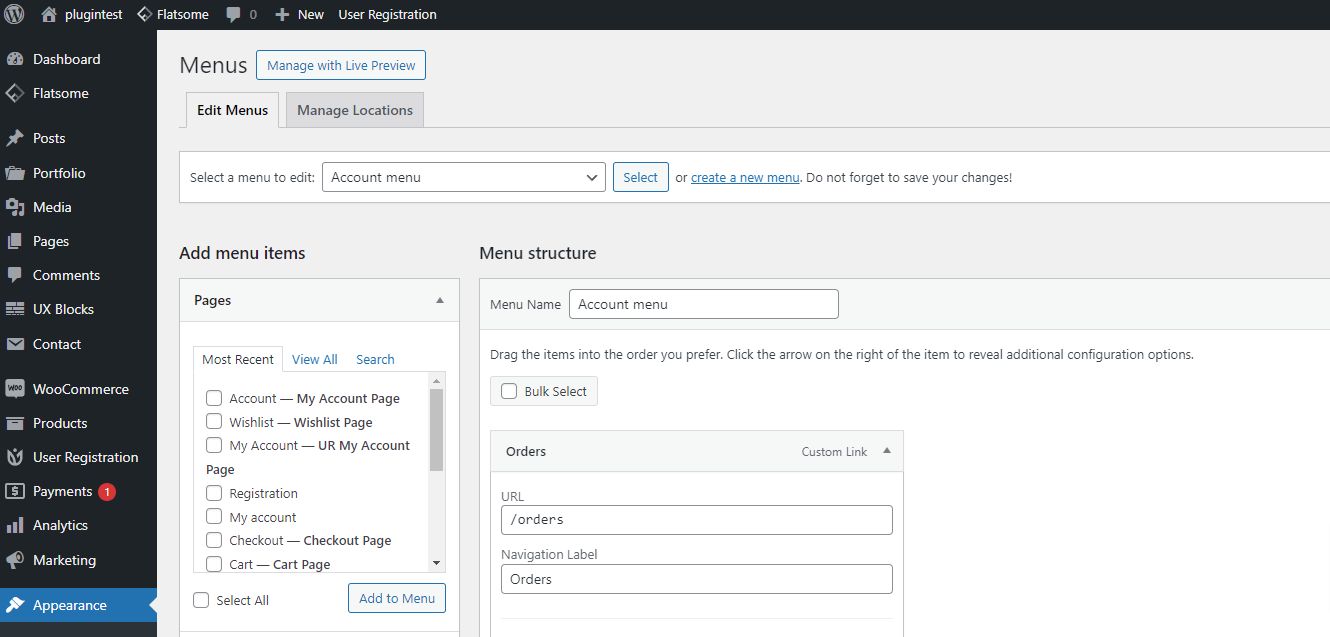 WooCommerce My Account Menu customize by Oszki | Codester