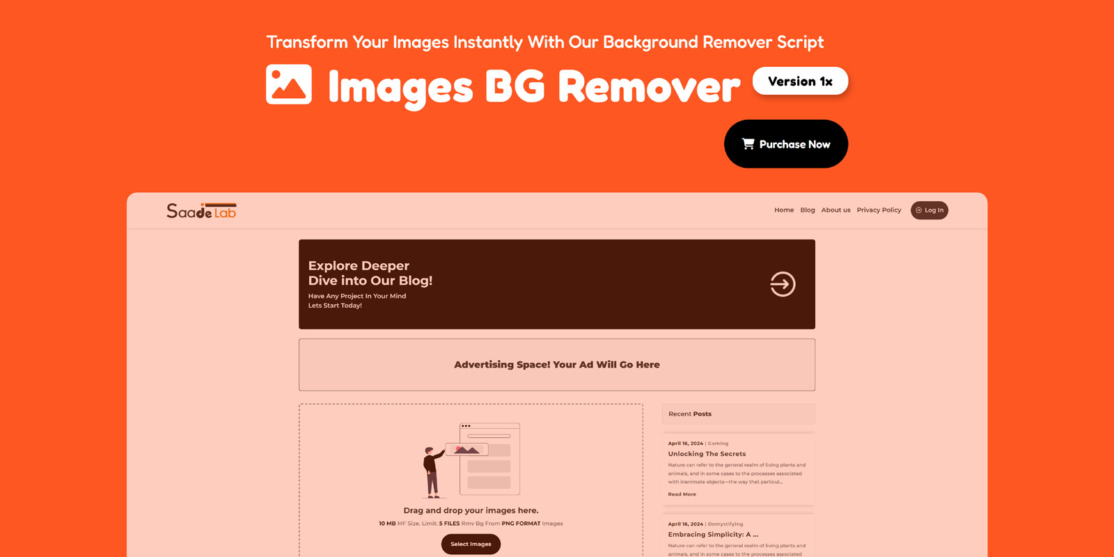Ultimate Image Background Remover PHP Script by Saadielab | Codester