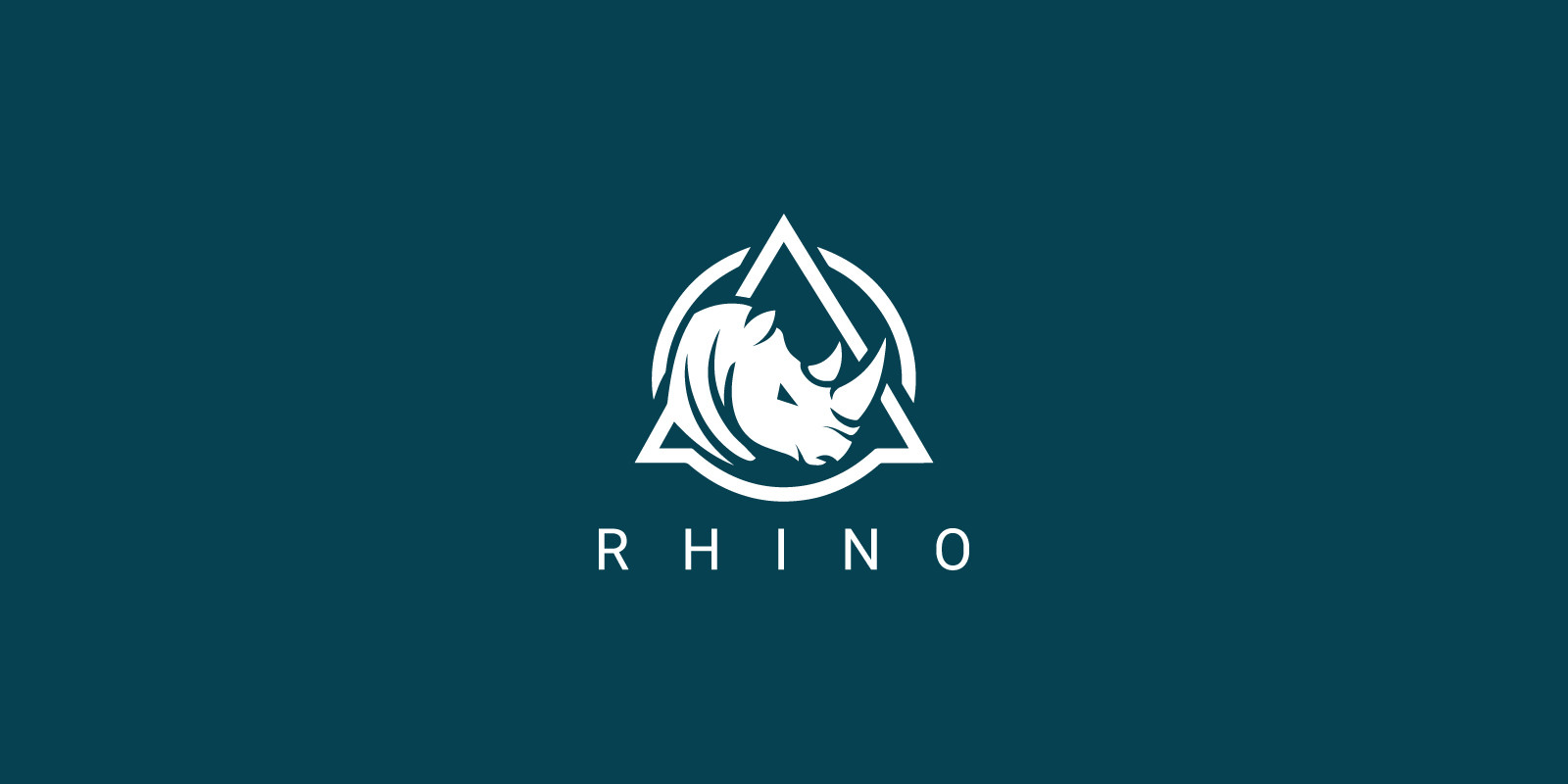 Rhino Circle Logo by Farahnaveed | Codester