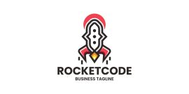 Rocket Code Logo Template by Ardies | Codester