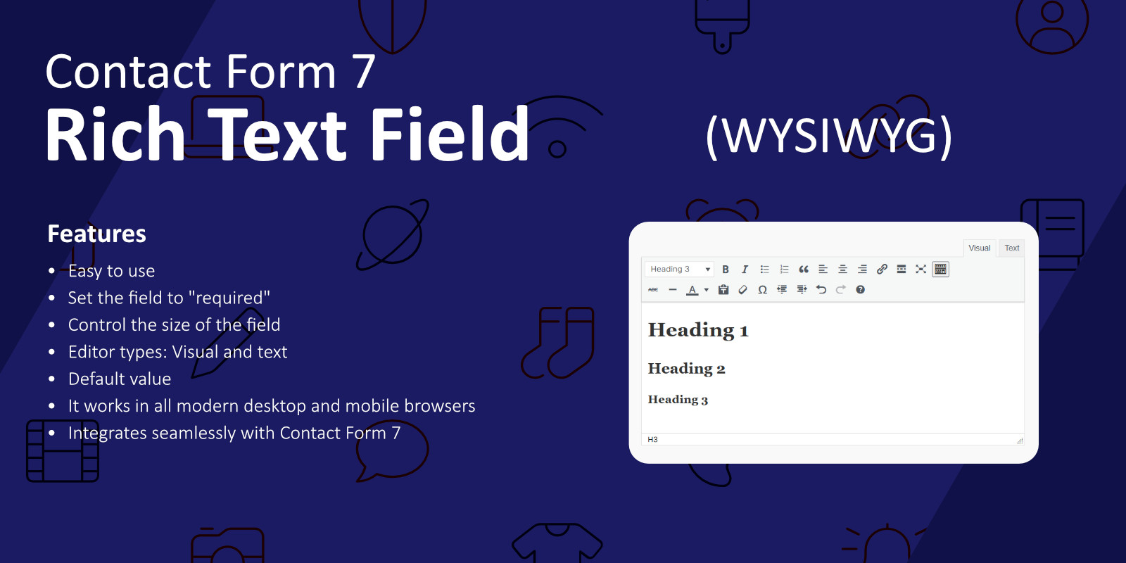 Rich Text Field for Contact Form 7 by Hulkplugins | Codester