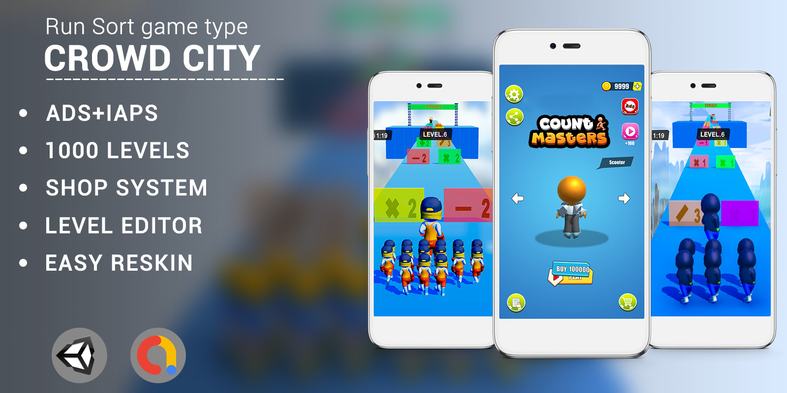 Count Masters: Stickman Crowd Runner Unity Source by AsadUllahDev | Codester