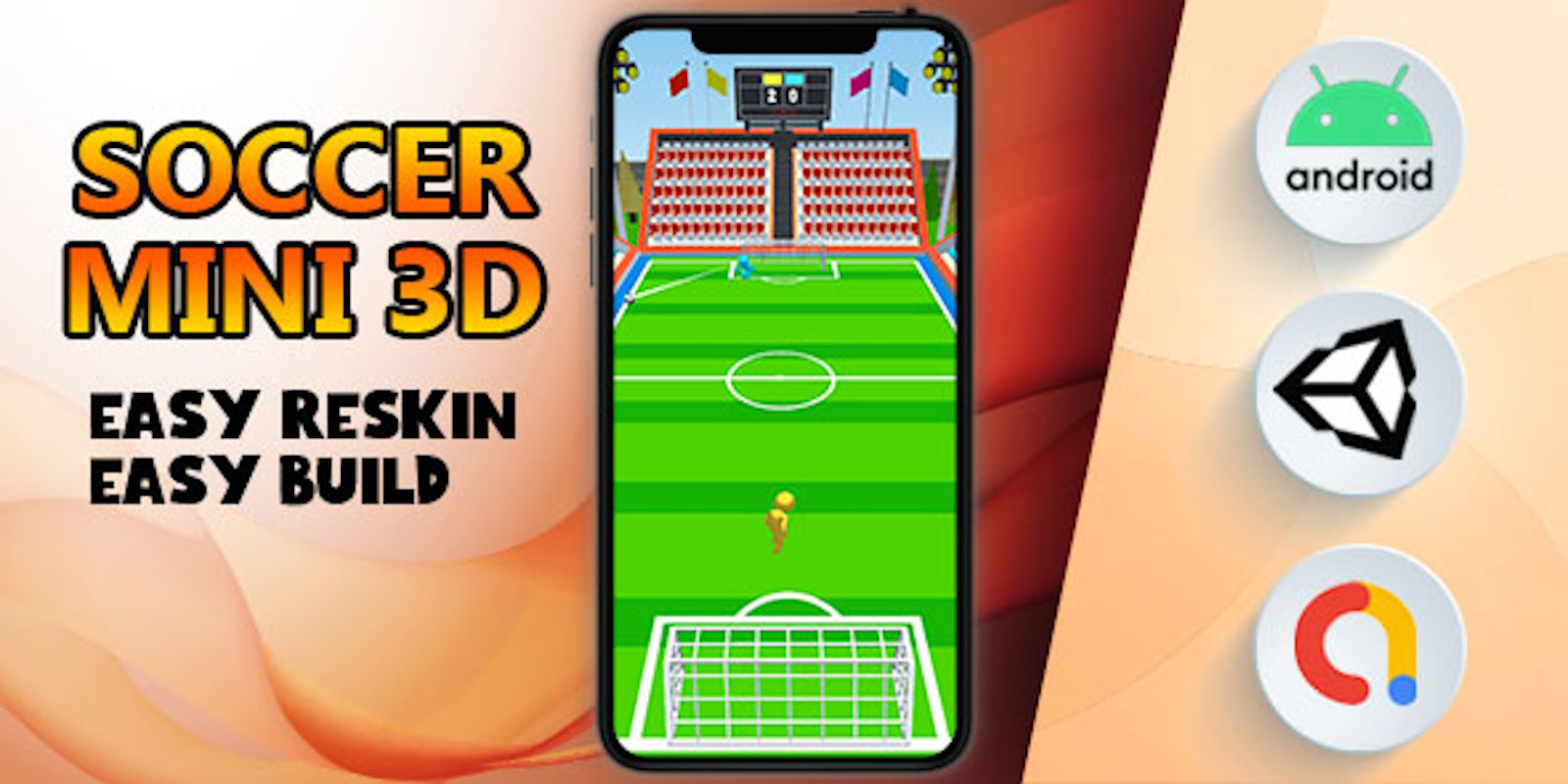 Soccer Mini - Unity - Admob by UnityDeveloperGame | Codester