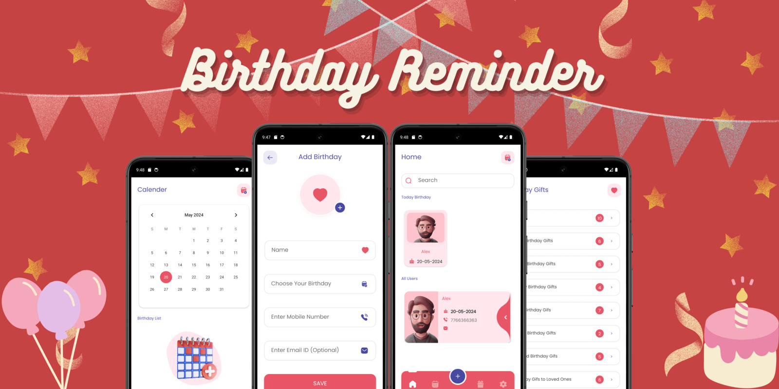 Birthday Reminder - Android App Template by I15tech | Codester
