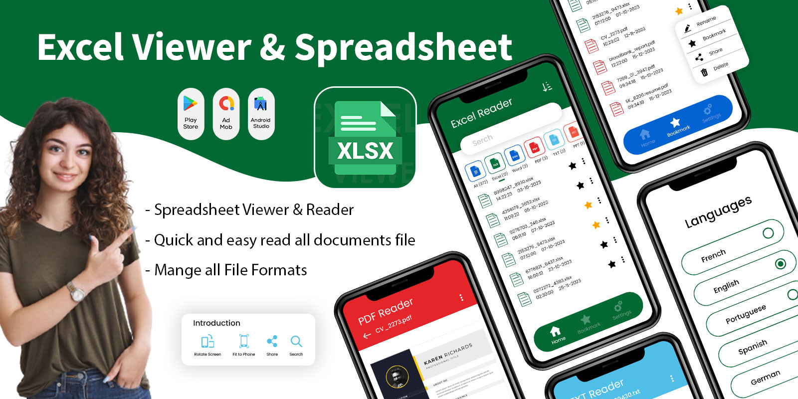 Excel Viewer And Spreadsheet - Android App by CodeMaxInfotech | Codester