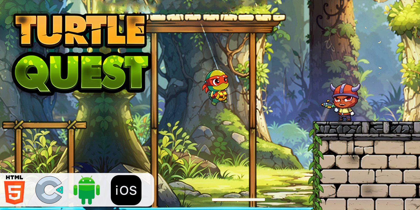 Turtles Quest - HTML5 Construct 3 game by GamelauncherStudio | Codester