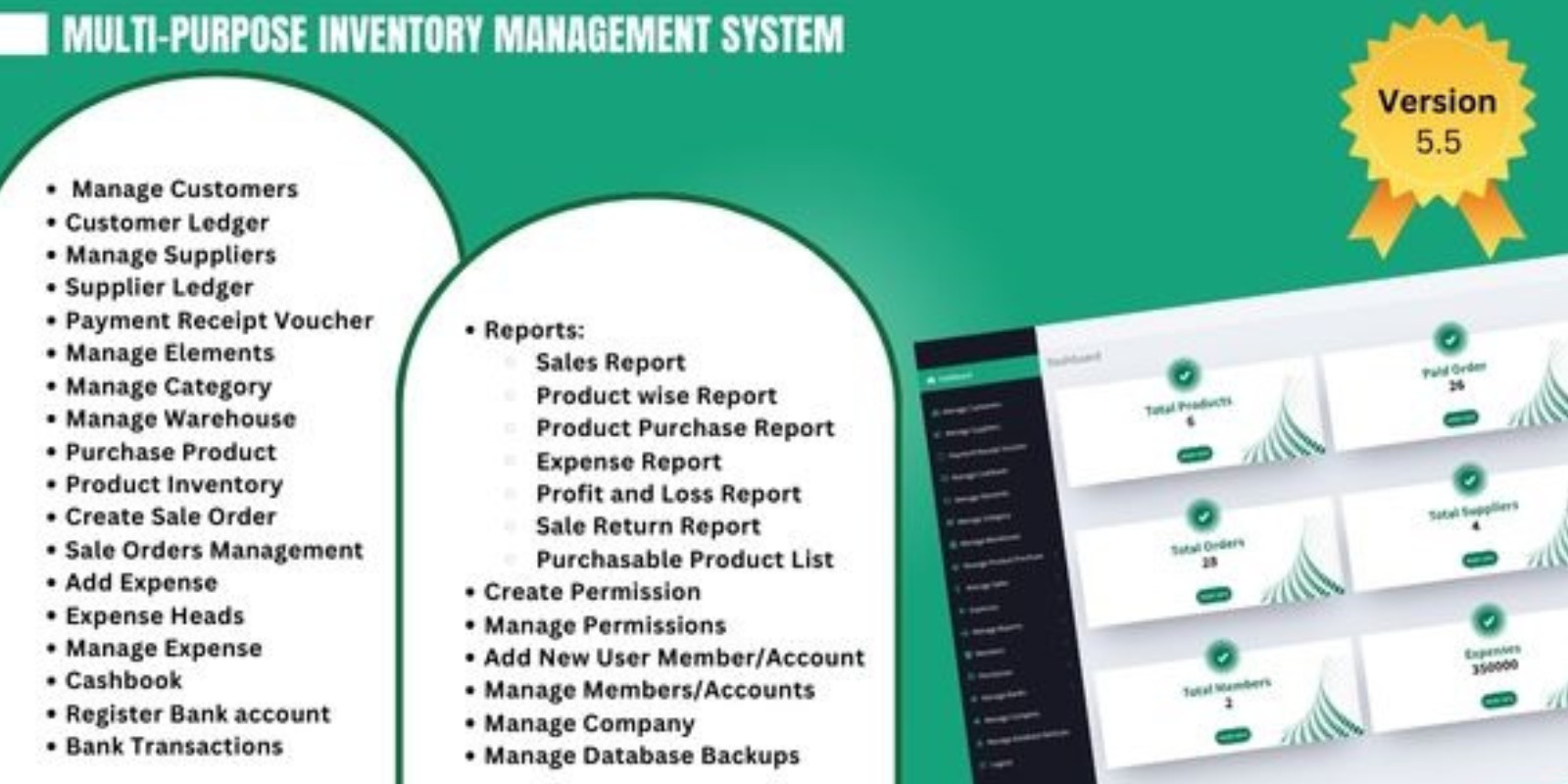 Multi Purpose Inventory Management System v5 by Galaxmotech | Codester
