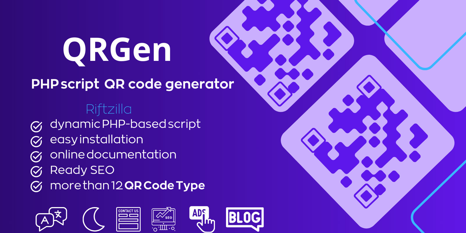 QRGen - Powerful PHP QR Code Generation Script by Riftzilla | Codester