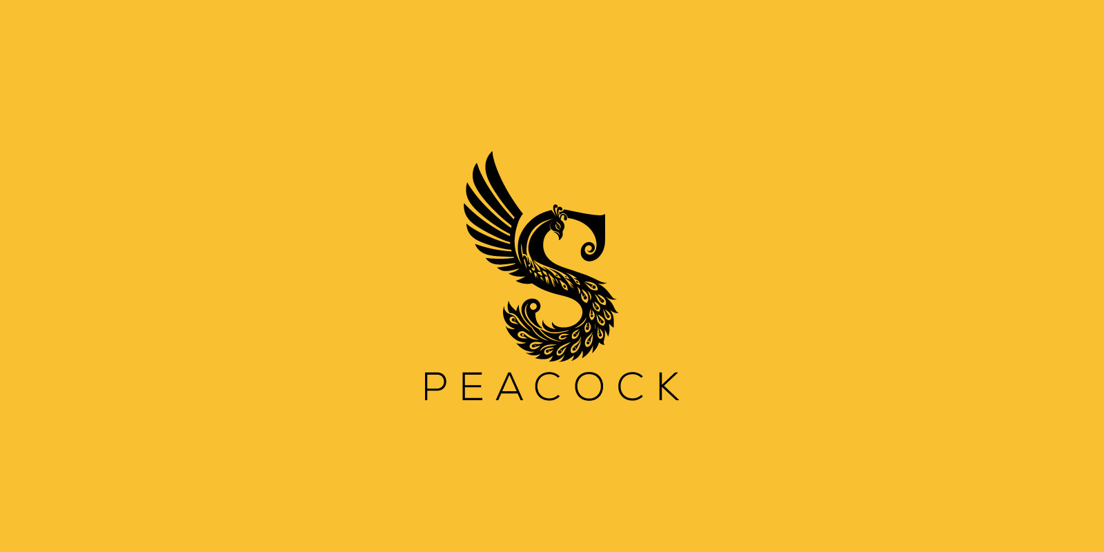 Peacock Letter S Logo by Farahnaveed | Codester