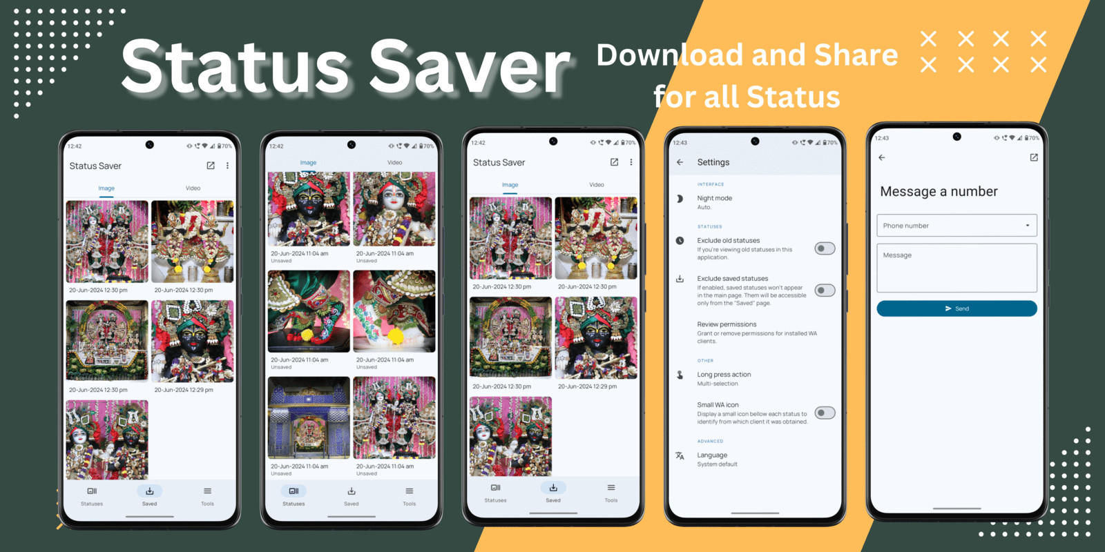 Status Saver WhatsApp Android App by I15tech | Codester