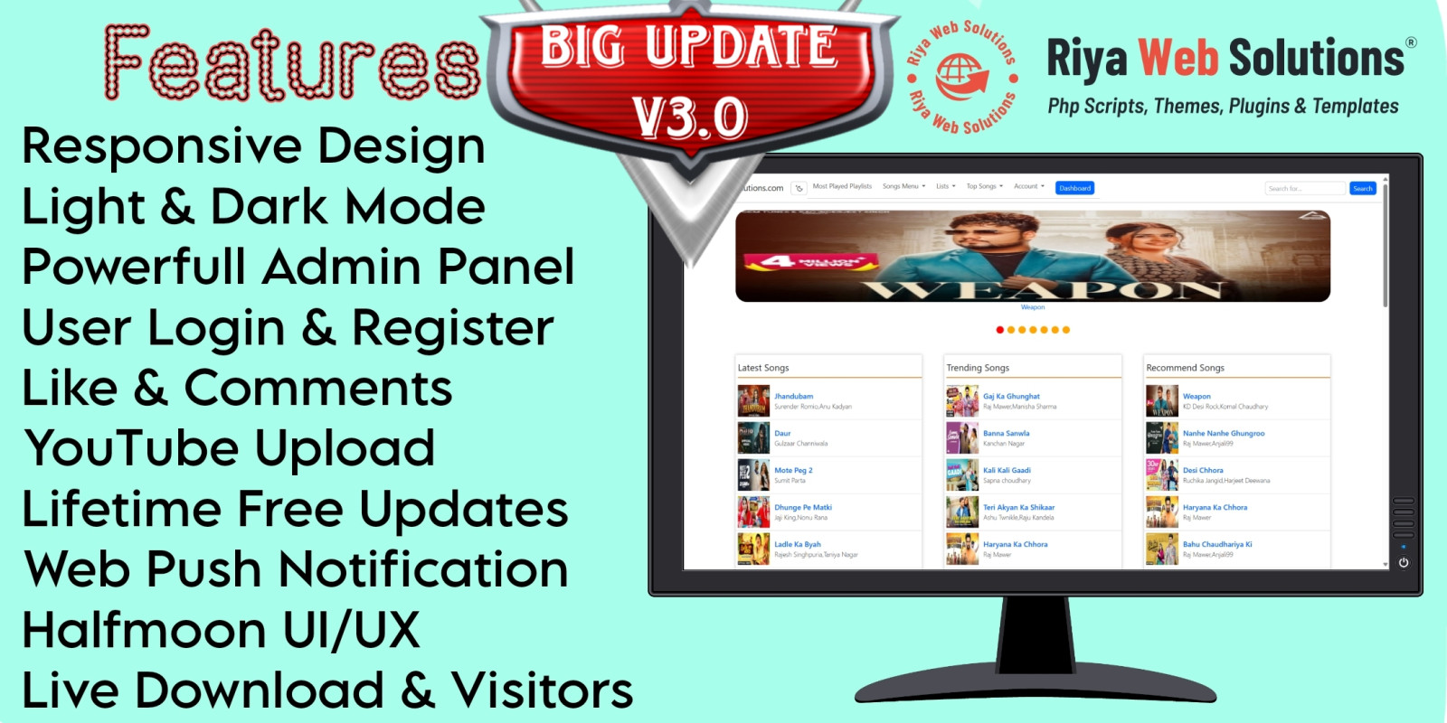 Riya Music PHP Script - Audio Sharing Streaming by Riyawebsolutions ... Riya Music PHP Script - Audio Sharing Streaming by Riyawebsolutions ...