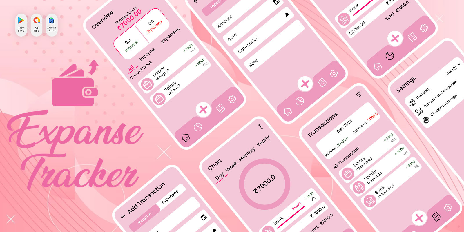 Expenses Money Manager - Android App by CodeMaxInfotech | Codester