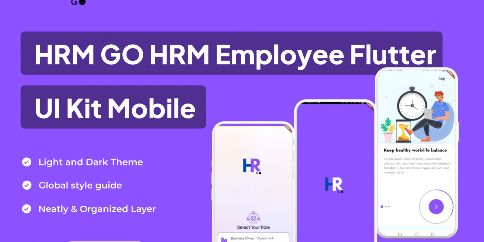 HRM GO Employee Flutter UI Kit by Mohamedhassansaif | Codester