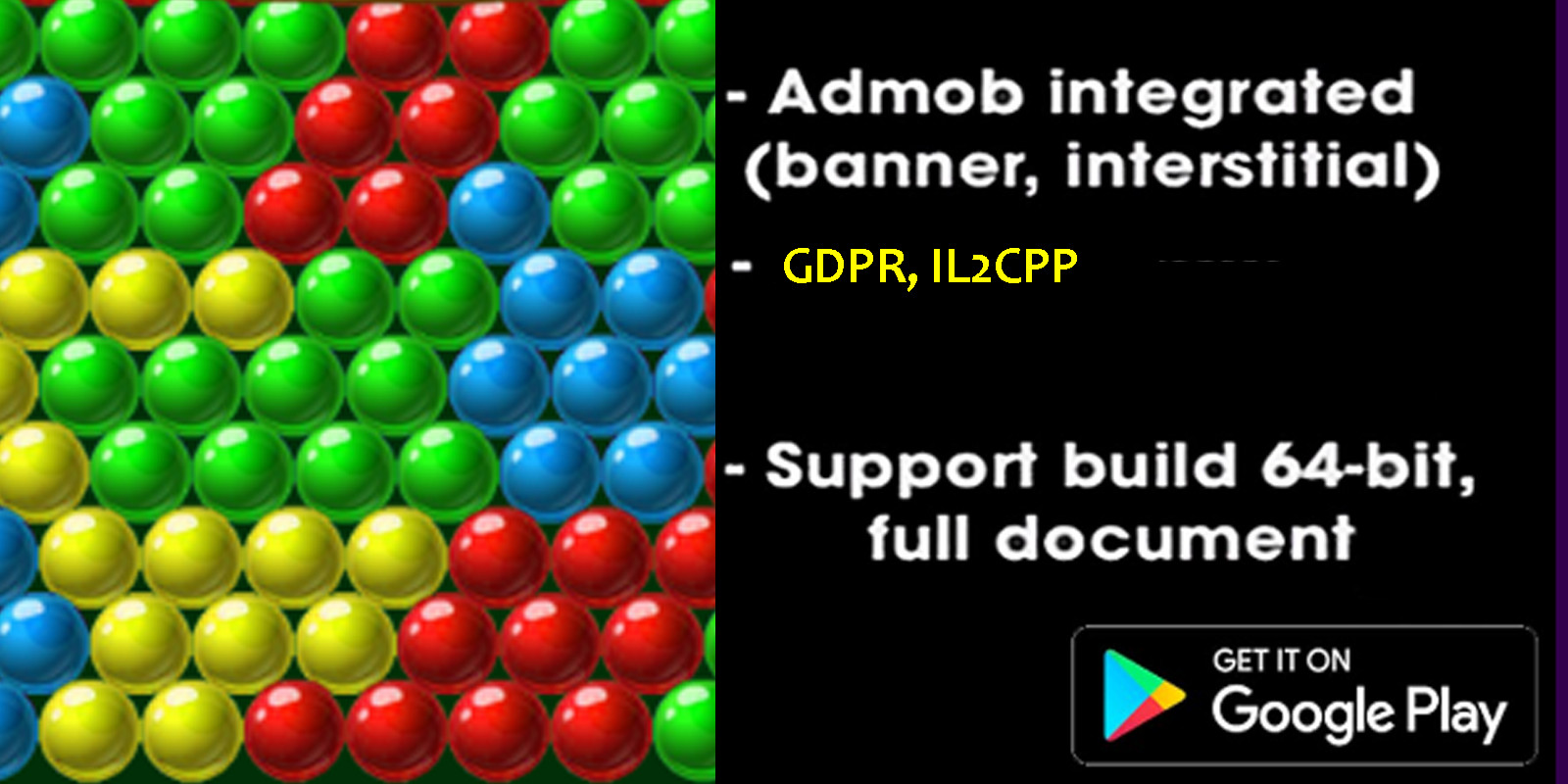 Bubble Glow - Shooter Magic Unity Project by Ranidev | Codester