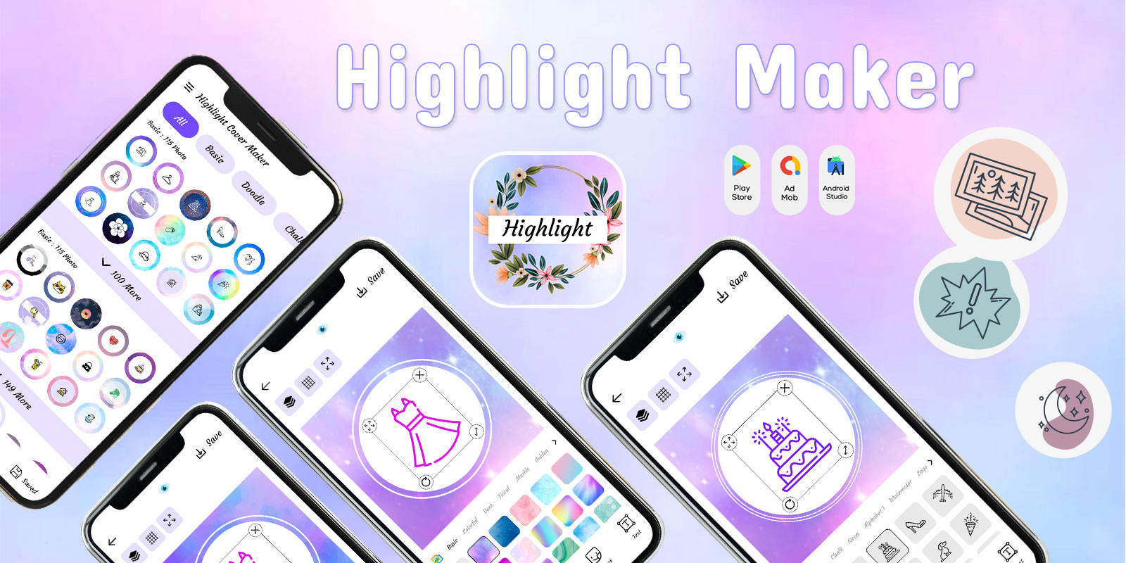 Highlight Cover - Android App Source Code by CodeMaxInfotech | Codester