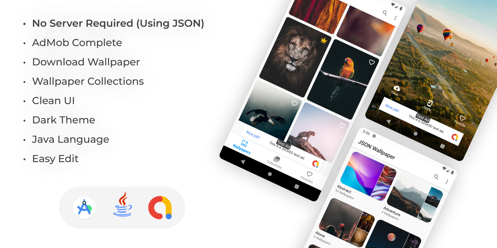 JSON Wallpaper - No Server Required - Android by Lvcong97 | Codester