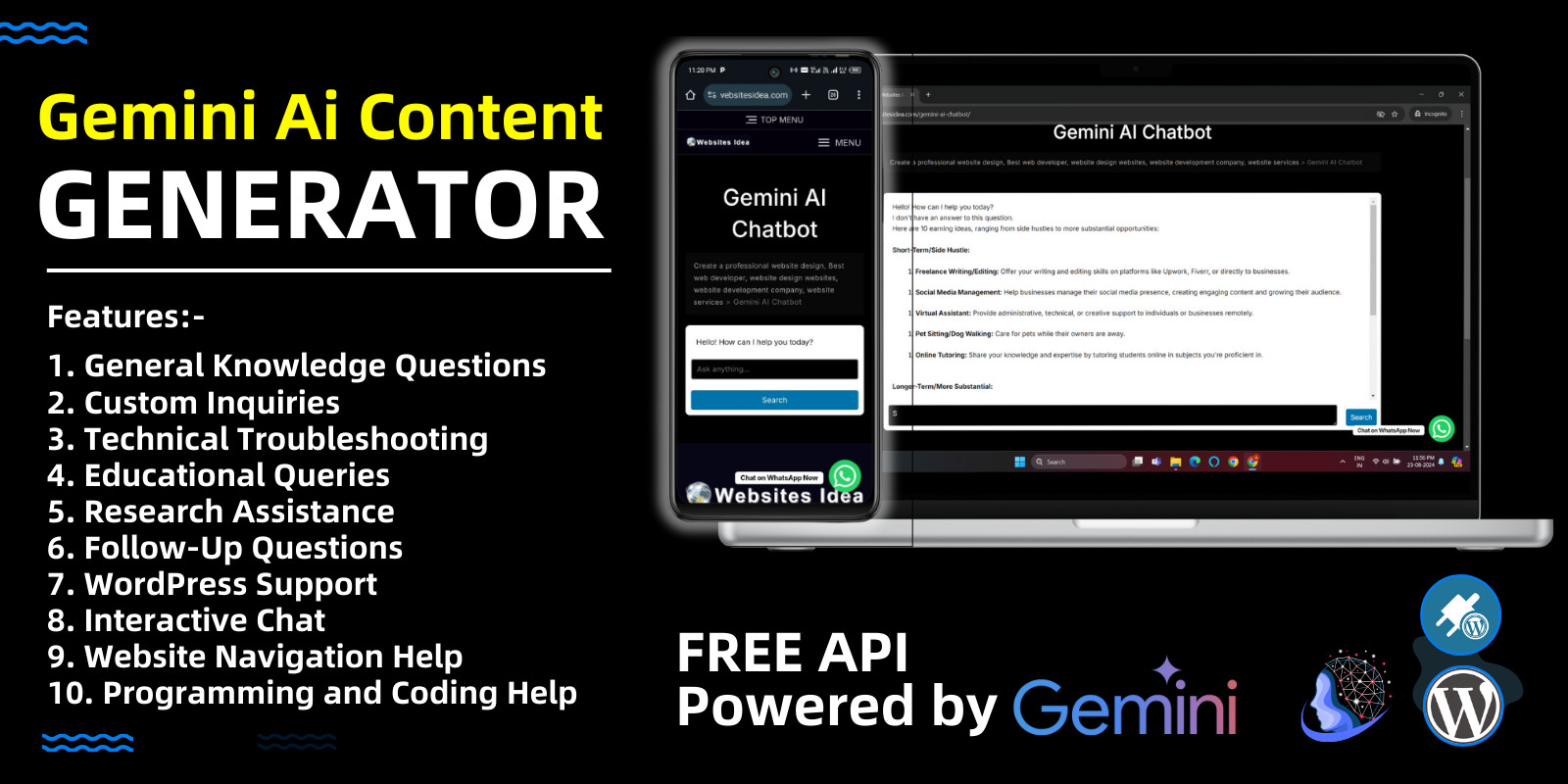Gemini AI Chatbot Plugin for WordPress by Singhashwani | Codester Gemini AI Chatbot Plugin for WordPress by Singhashwani | Codester
