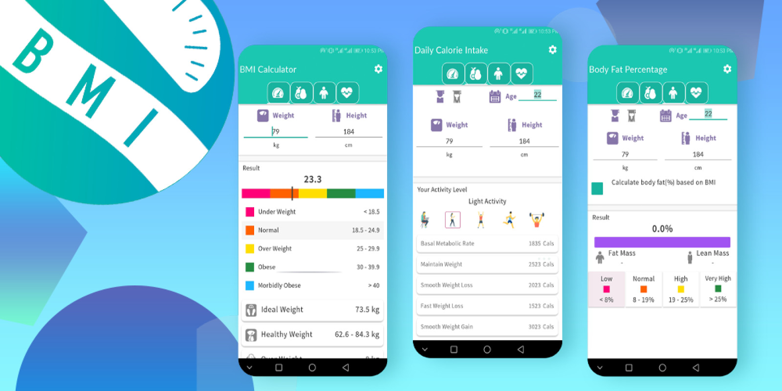 BMI Calculator - Android App Template by Morsoltechnology | Codester