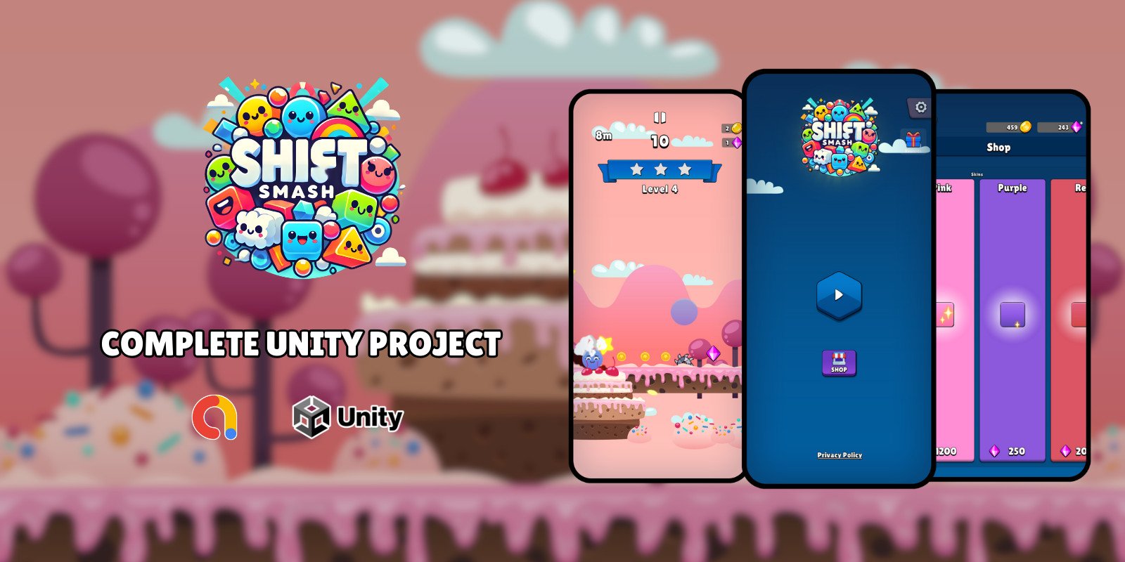 Shift Smash - Complete Unity Game by Skinox | Codester