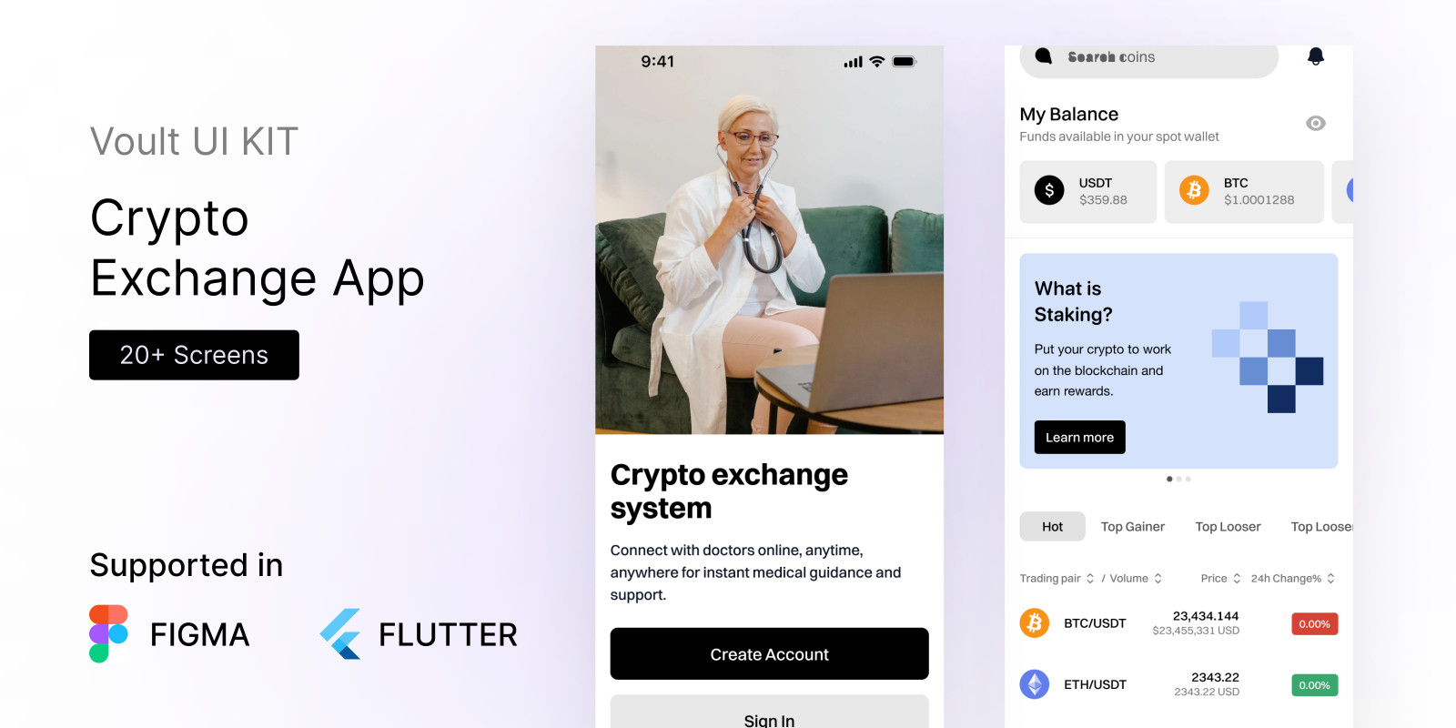 Voult UI Kit Flutter by Rushabhpatel381 | Codester