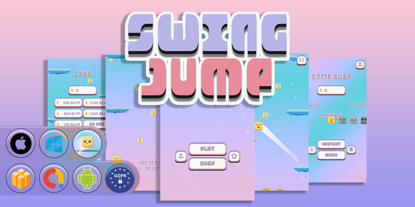 Swing Jump - Buildbox Template by Hobiron | Codester