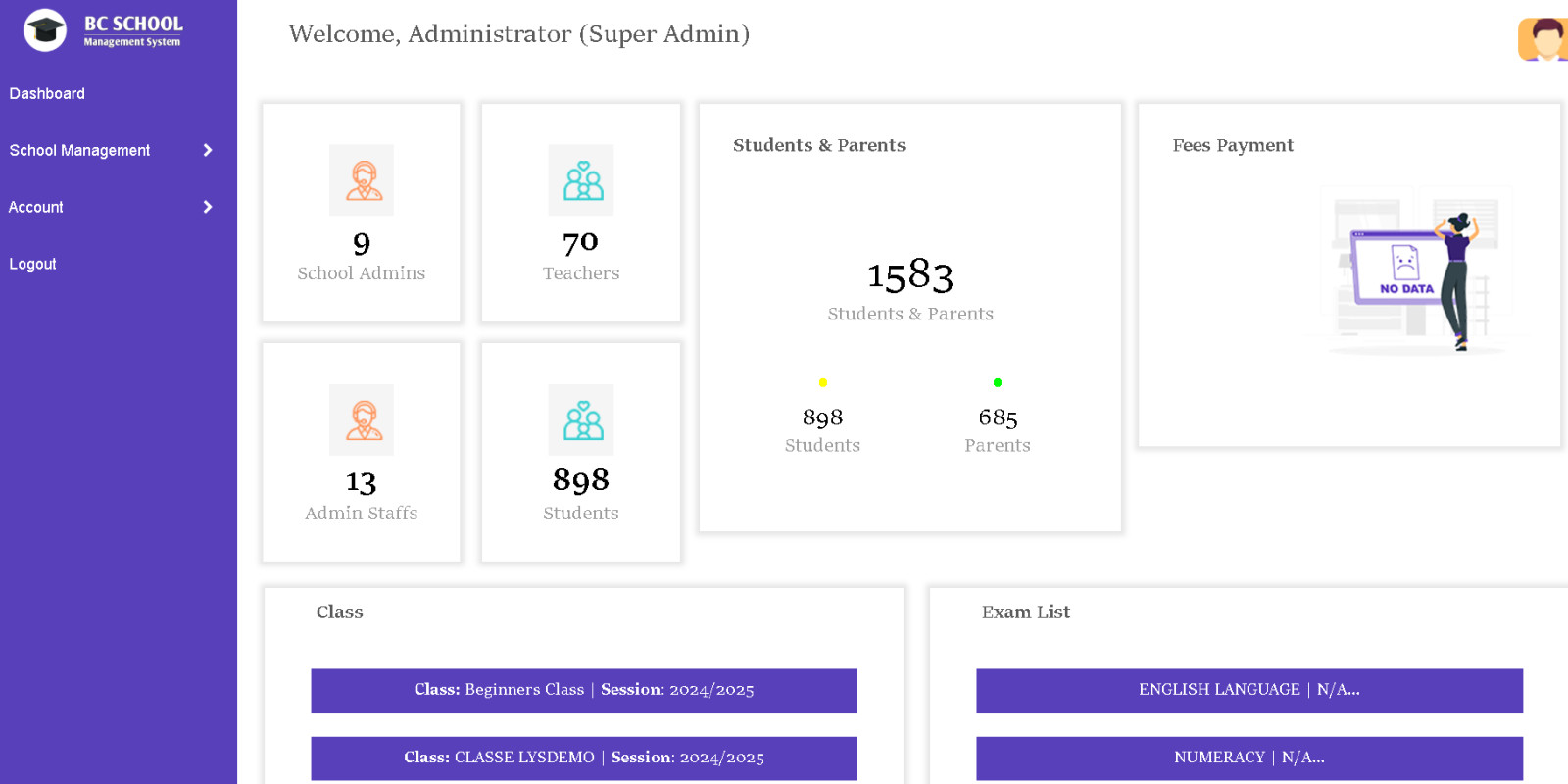 School Management System by Ebenezer | Codester