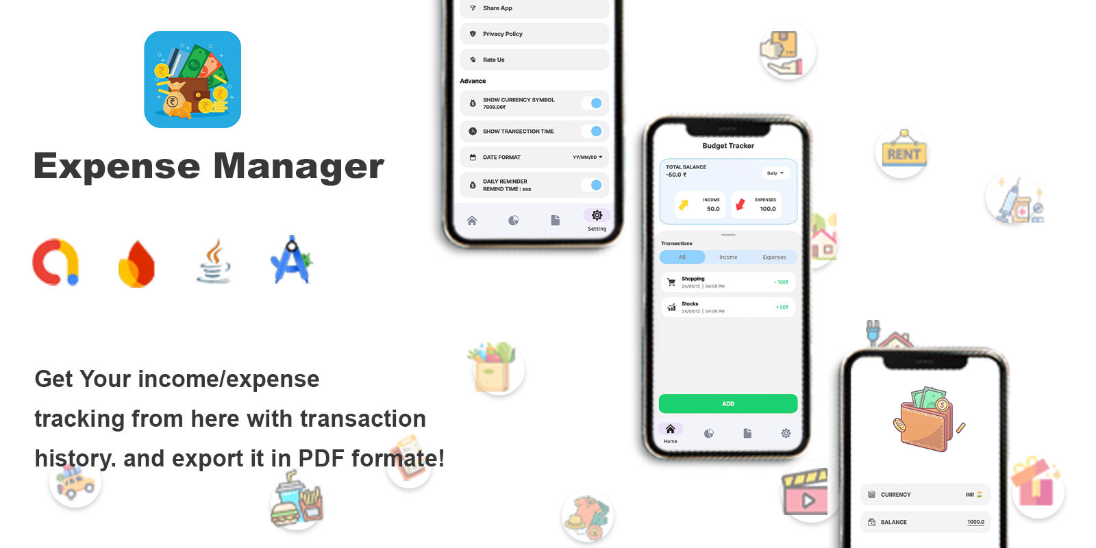 Expense Manager Budget Tracker Android by Ankit2151 | Codester
