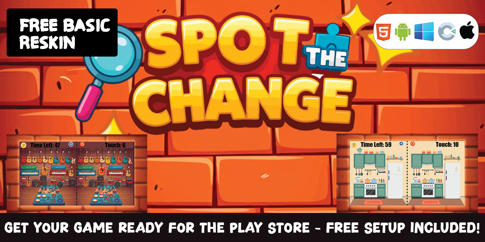 Spot The Change - Construct 3 Game HTML5 by Umagan | Codester