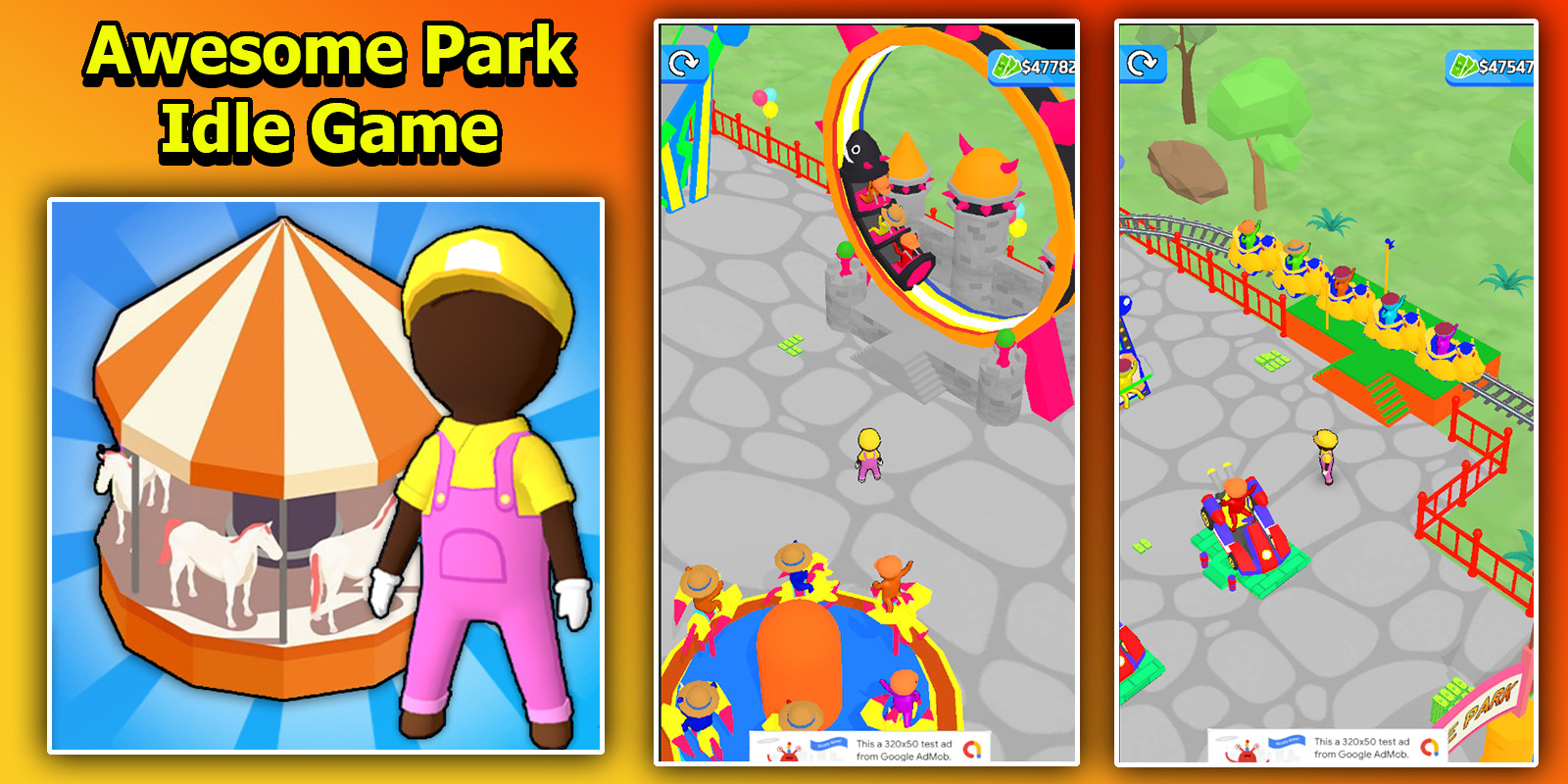 Awesome Park Idle Game 3D Unity Source Code by NextLevelGames | Codester