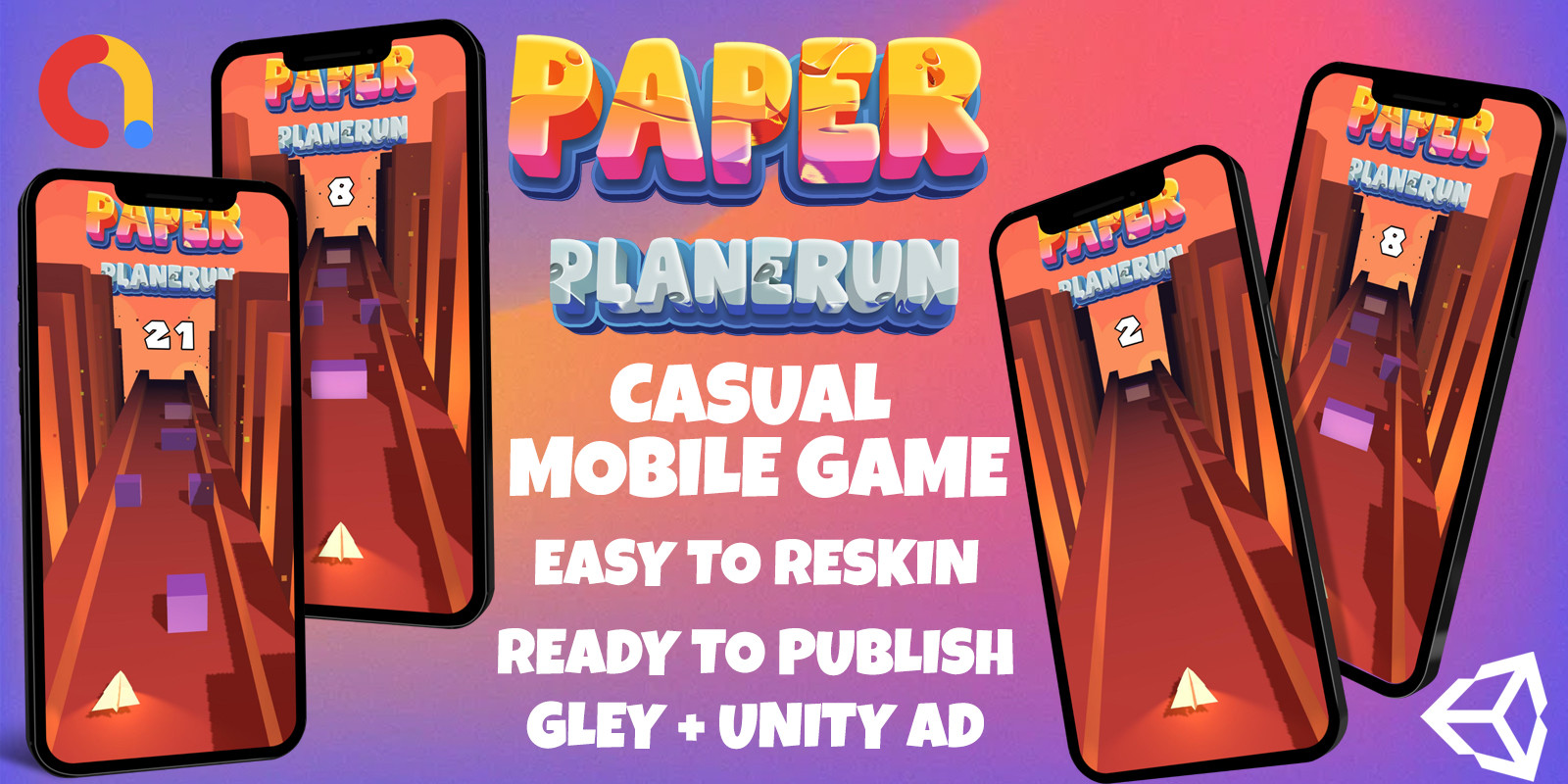Paper Plane Run - Unity Source Code by BokoSloth | Codester