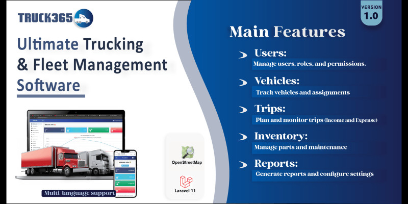 Truck365 - Fleet and Truck Management System by Gemechis | Codester