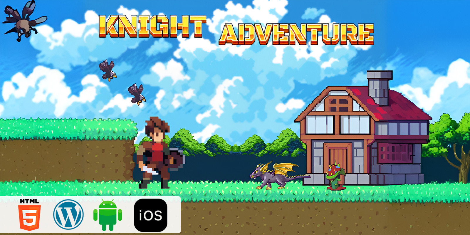 Knight Adventure - HTML5 Construct 3 Game by Bapin | Codester