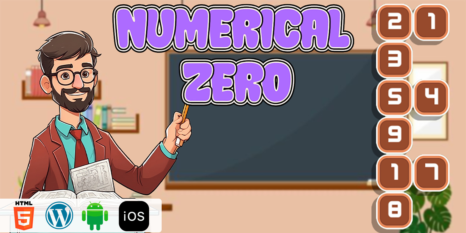 Numerical Zero - HTML5 Construct 3 Game by Bapin | Codester