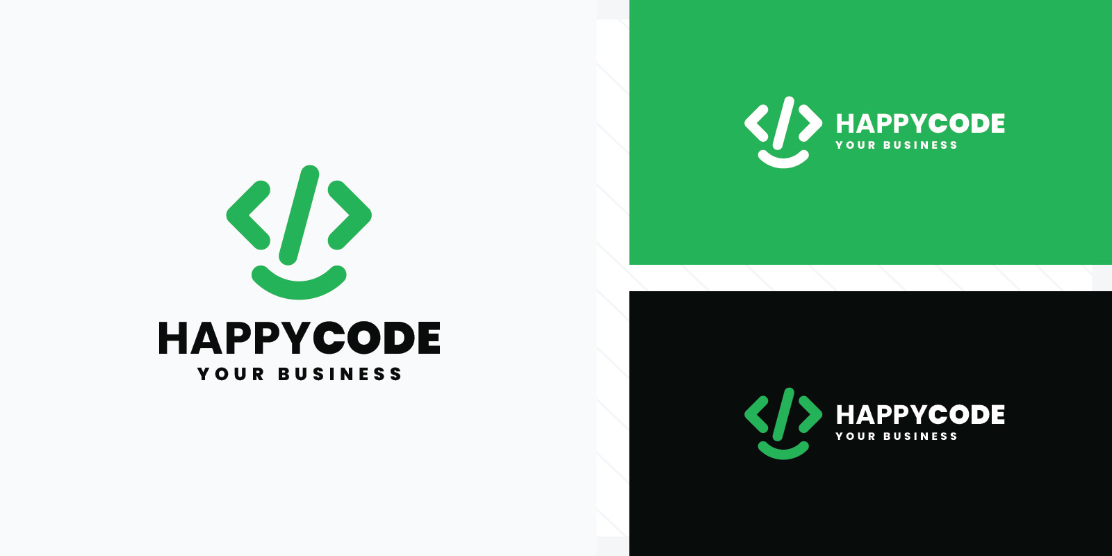 Happy Code Logo by Modernikdesign | Codester