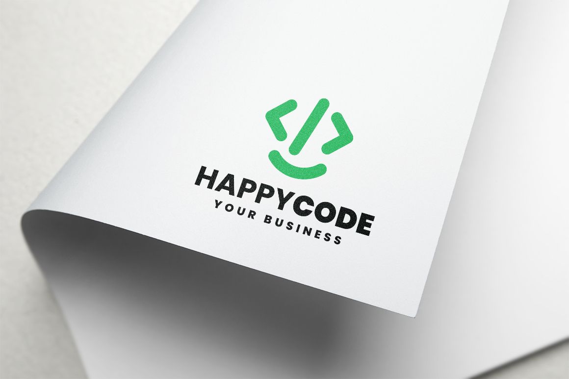 Happy Code Logo by Modernikdesign | Codester
