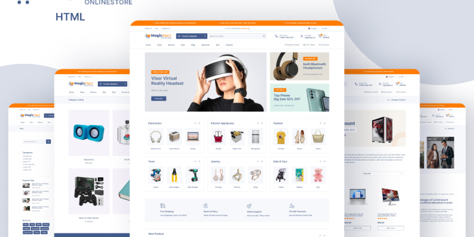 Magicmart - Electronics eCommerce HTML Template by Aerolex | Codester