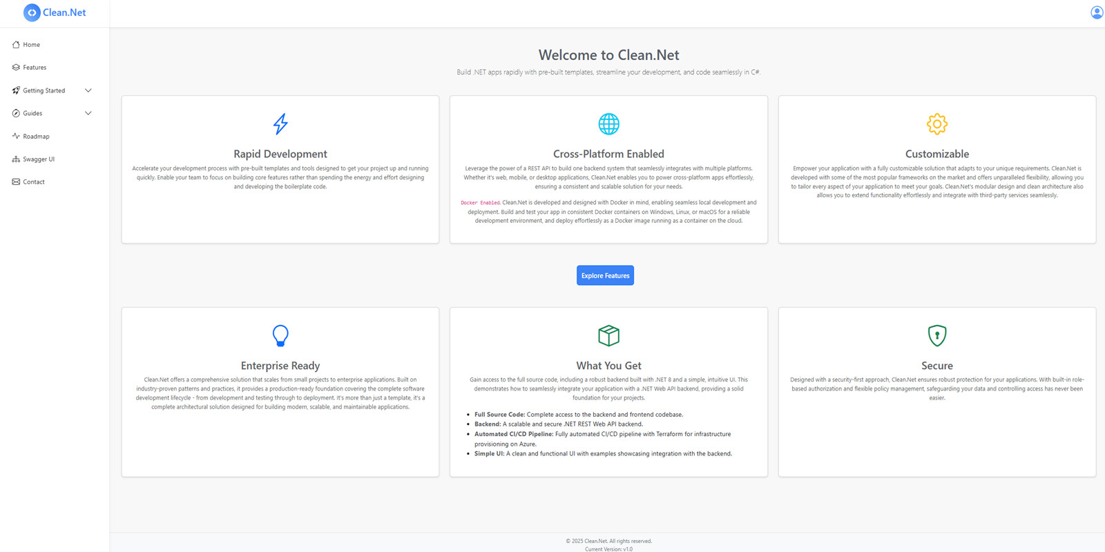 Clean.Net - Asp.Net Core API by Cleandotnet | Codester