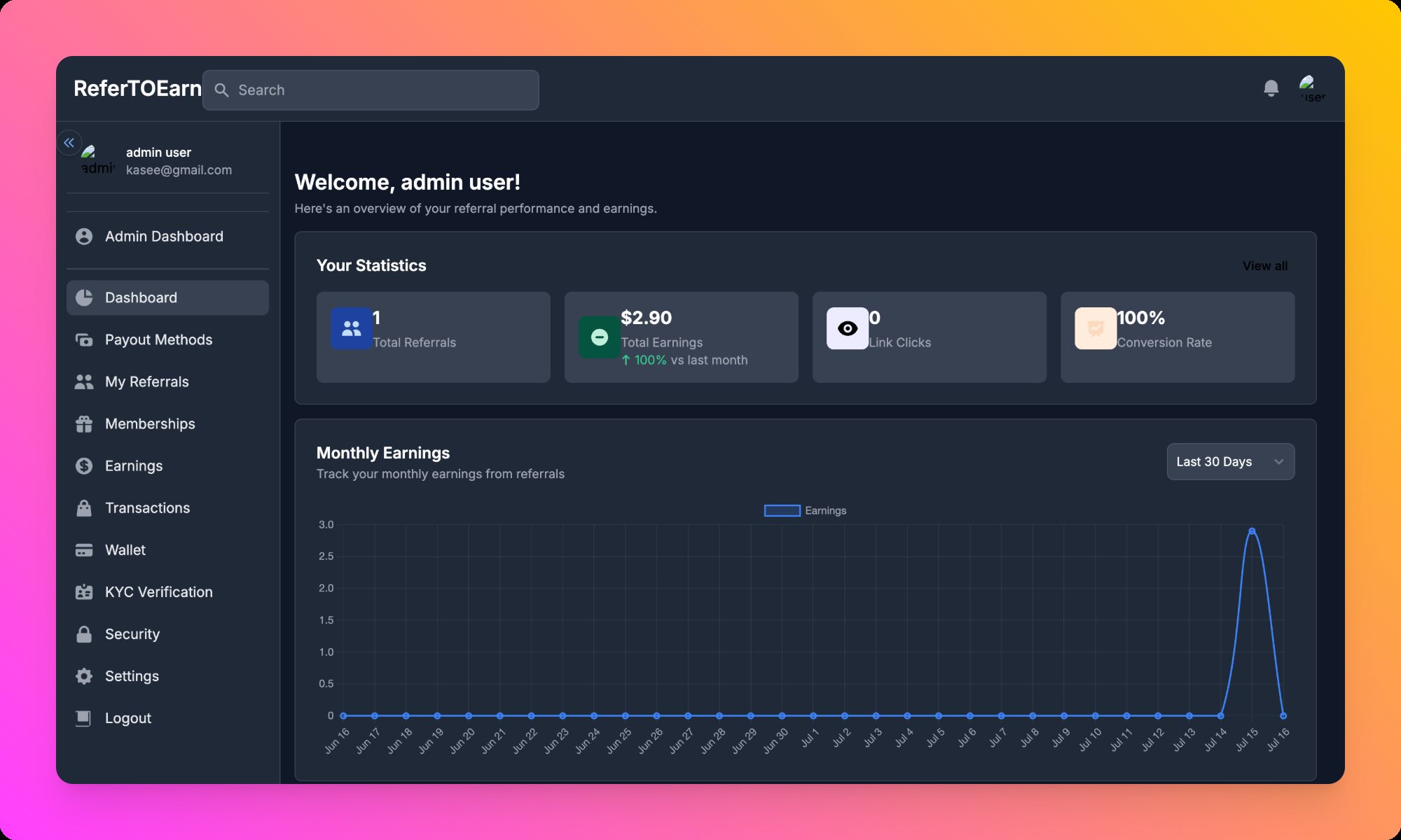 Referz - Refer and Earn Money PHP Script by Brandcodes | Codester