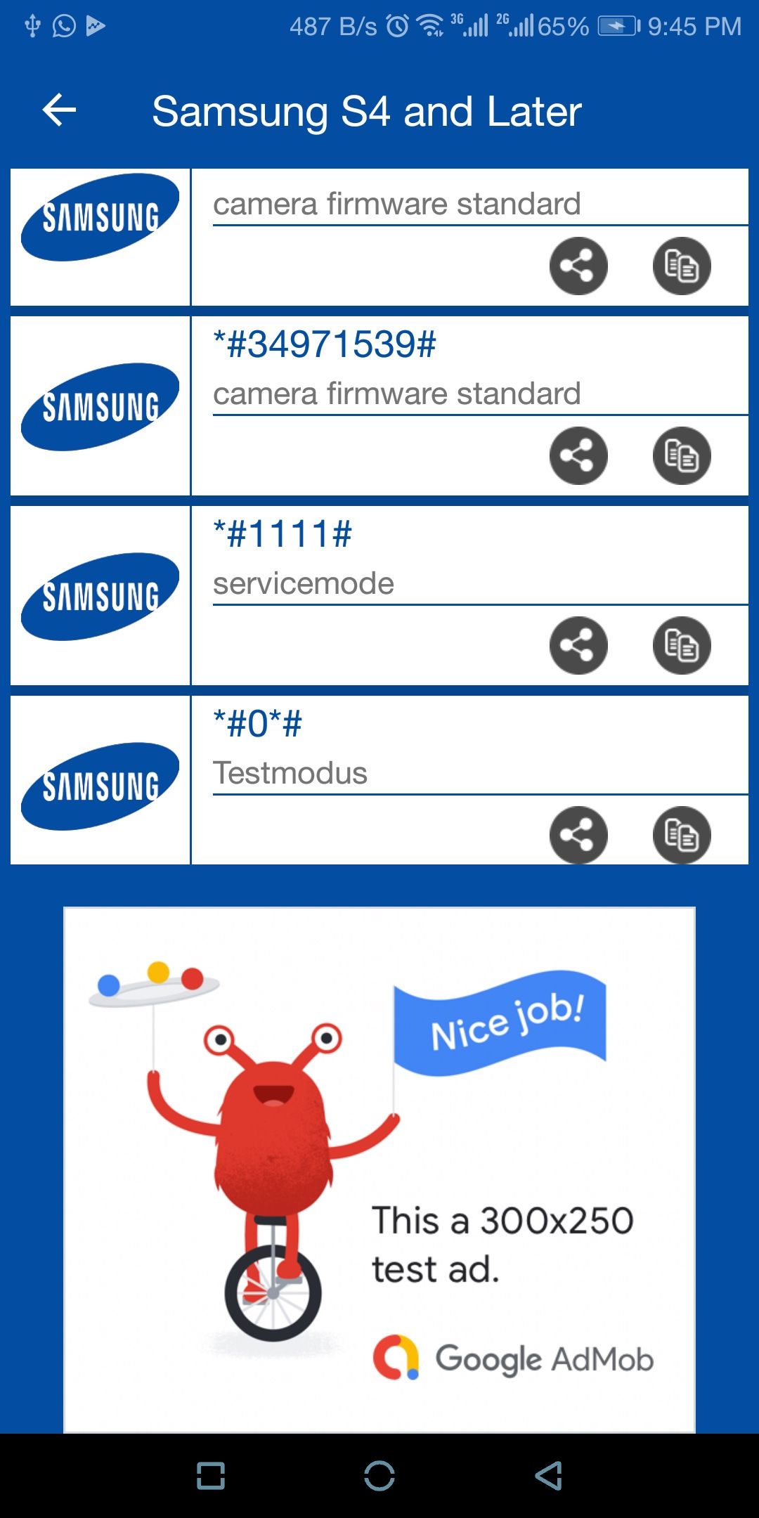 Samsung Secret Codes Android Source Code By Nadeemtaj5 Codester