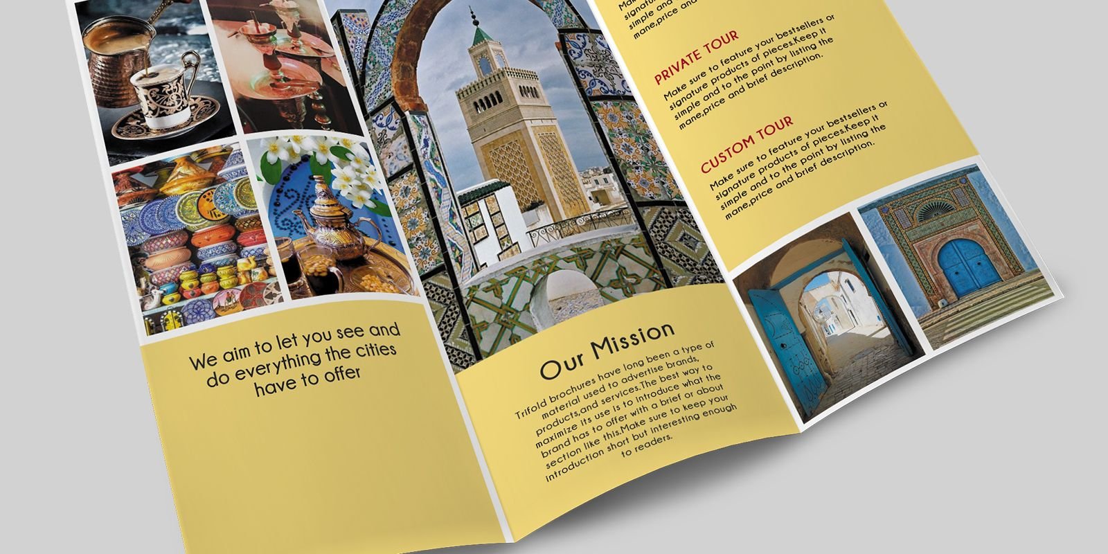 Trifold Agency Travel Brochure Template By Graphicques Codester