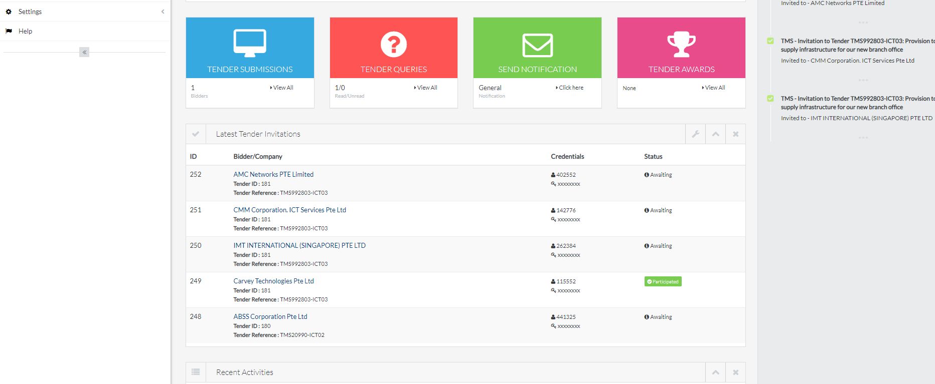 Online Tender Management System by Isoftlabs | Codester