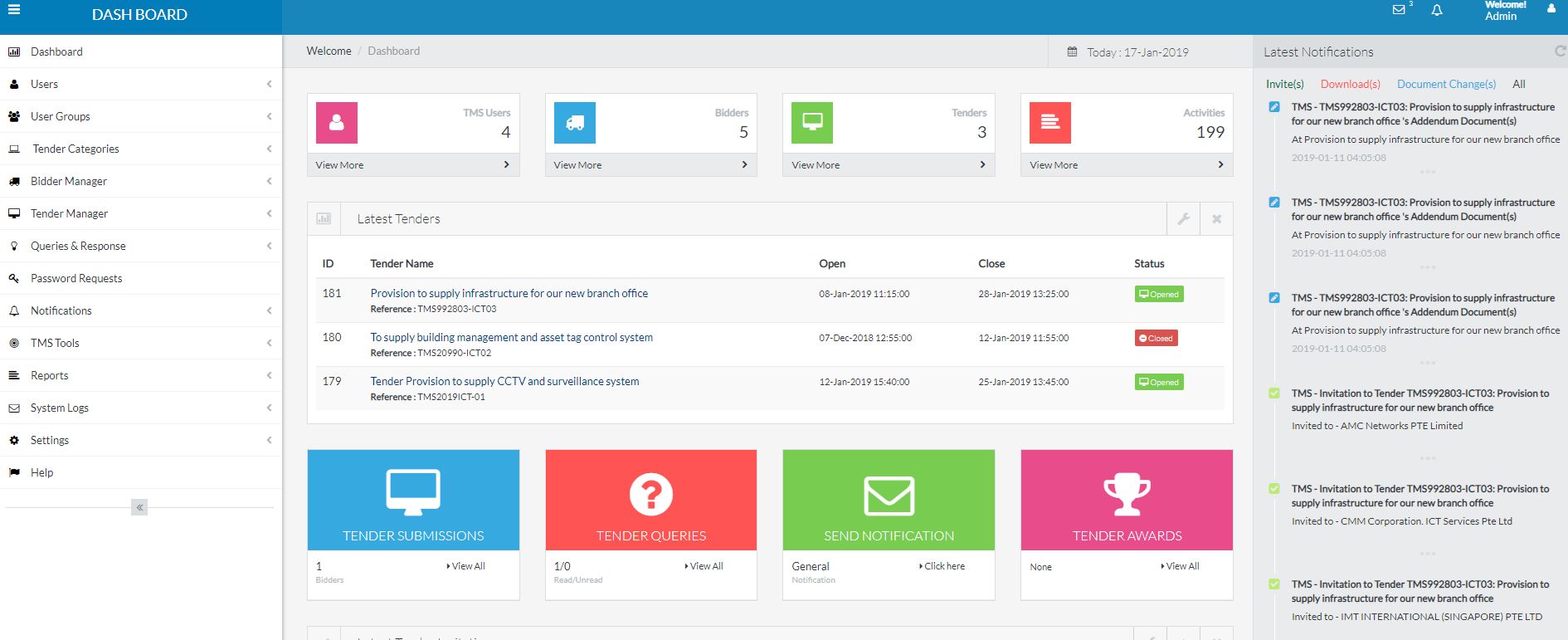 Online Tender Management System by Isoftlabs | Codester